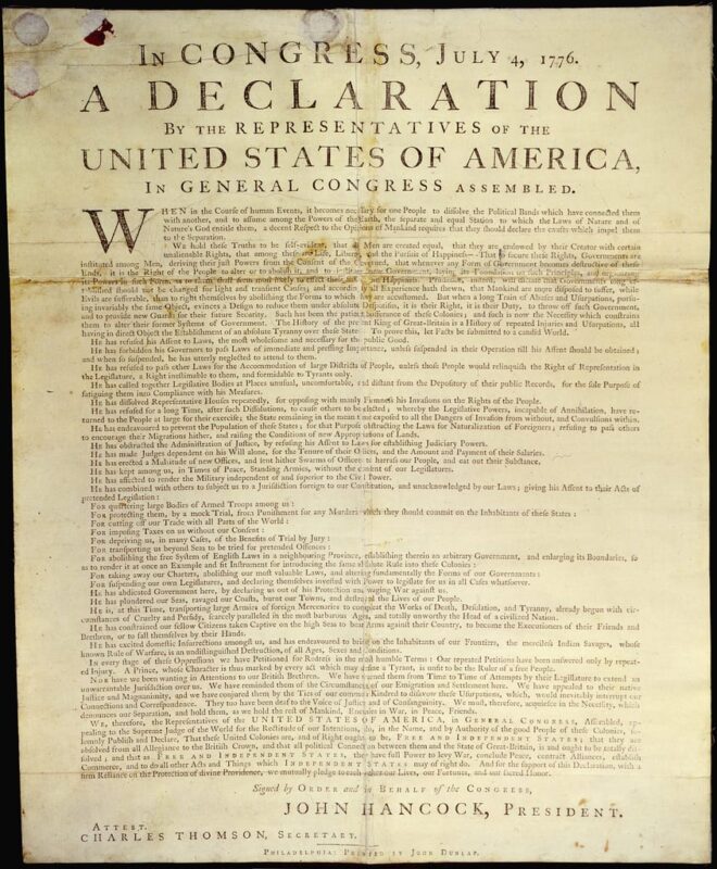 Declaration and Resolves of the First Continental Congress | Teaching ...
