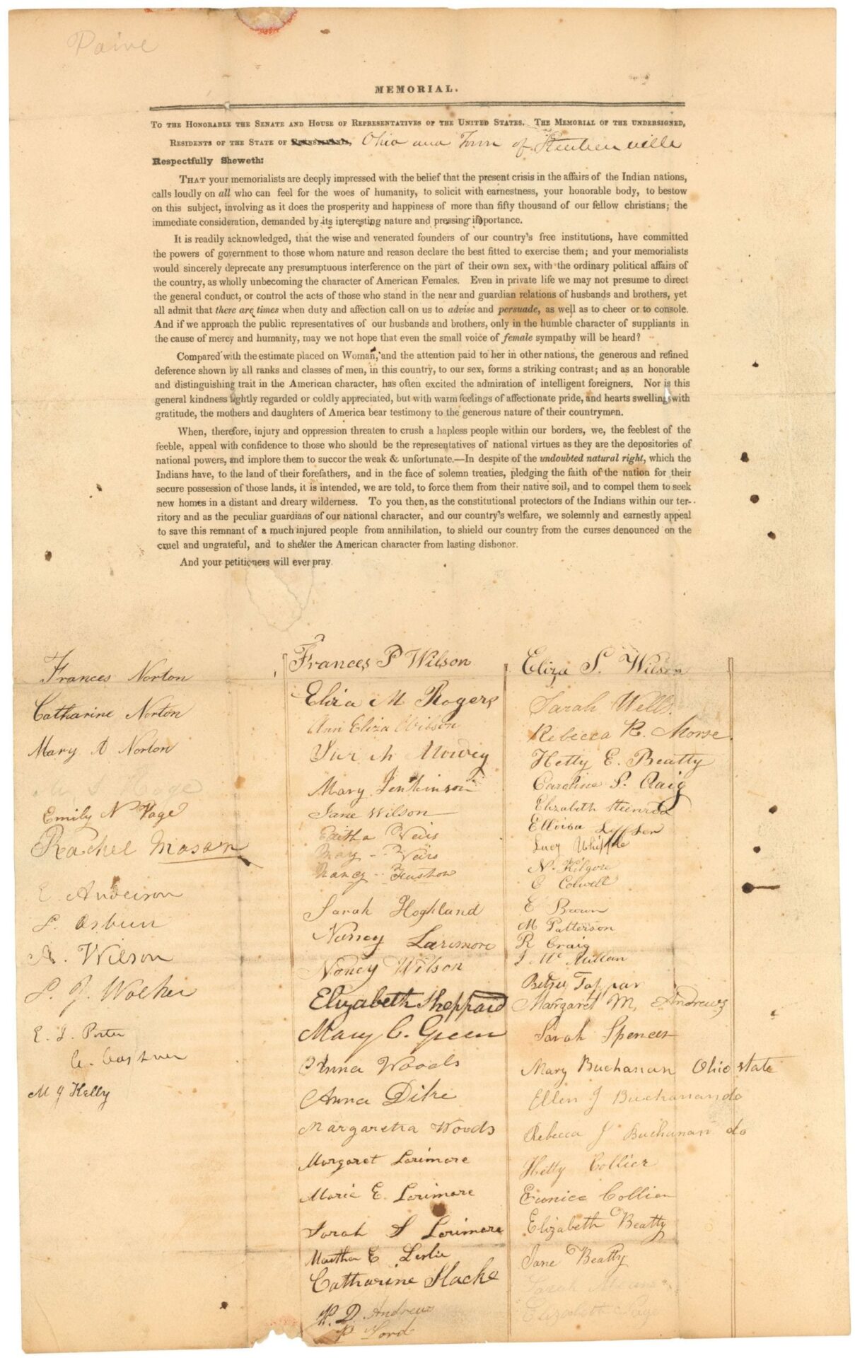 The Right of the Disenfranchised to Petition - Teaching American History